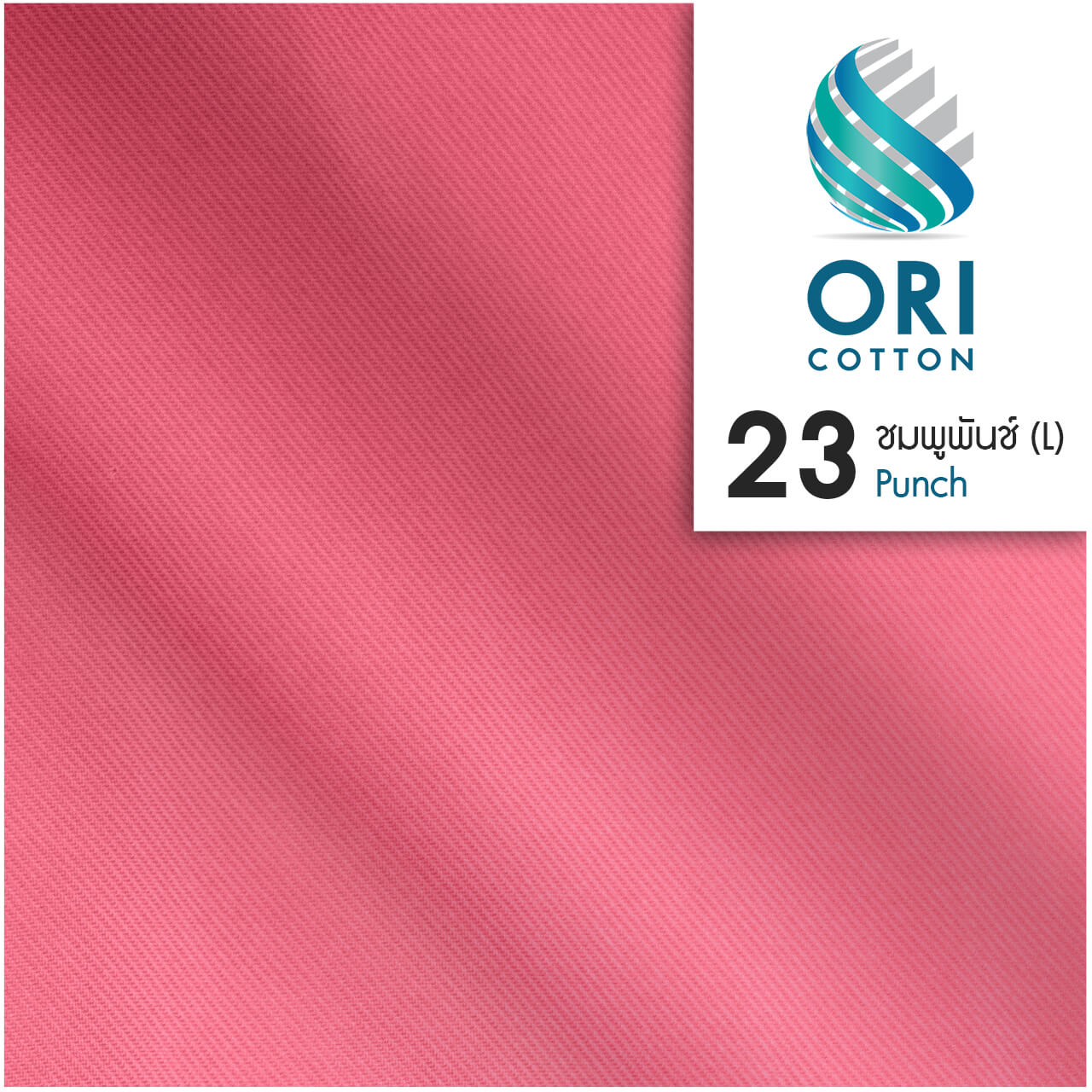 23 ชมพูพันช์ (L) Punch - สัมผัสผ้า และประสบการณ์ที่แตกต่างที่ ORI COTTON